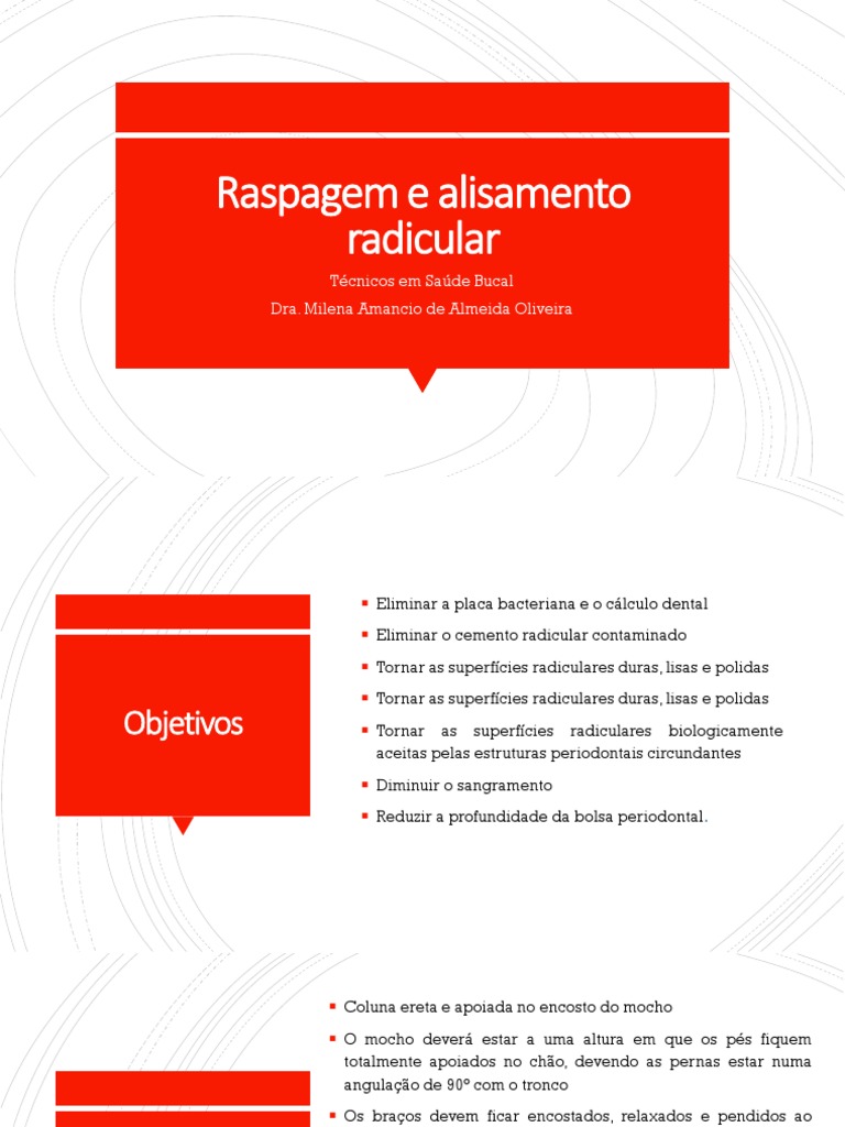 Raspagem e Alisamento Radicular | PDF | Dente