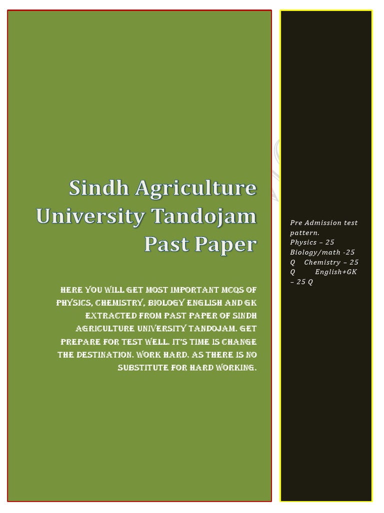 Pre Admission Test | PDF | Gases | Electron