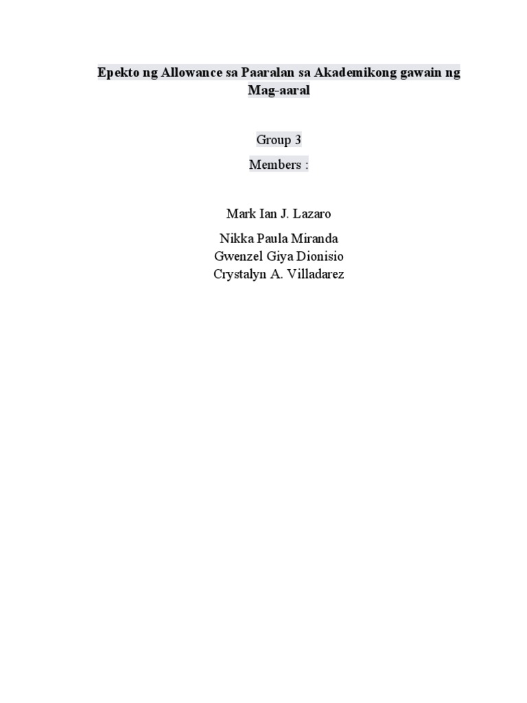 FILI2112 GROUOP 3 ABM 11A July 9 | PDF