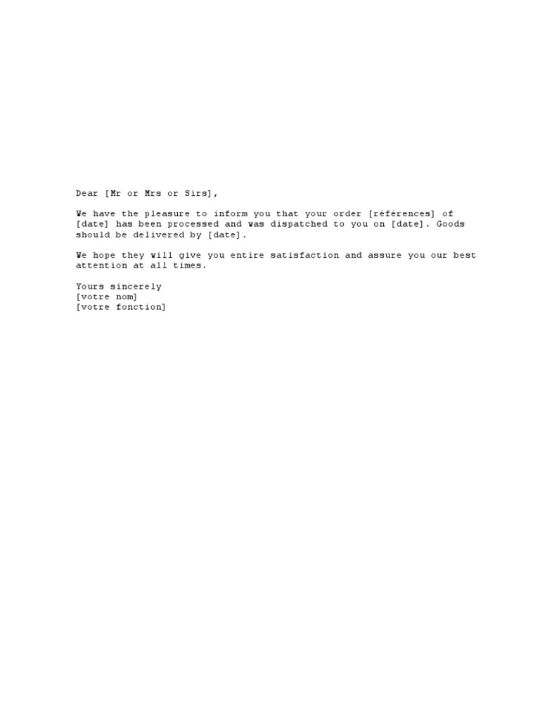 Confirmation de Commande | PDF