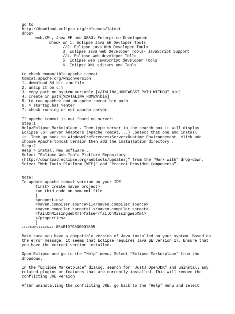 Dynamic Web Project Configuration Pdf Eclipse Software Java Programming Language