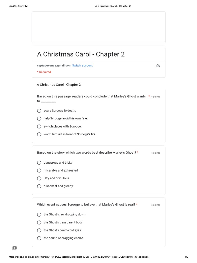 A Christmas Carol - Chapter 2 | PDF | Jacob Marley | A Christmas Carol
