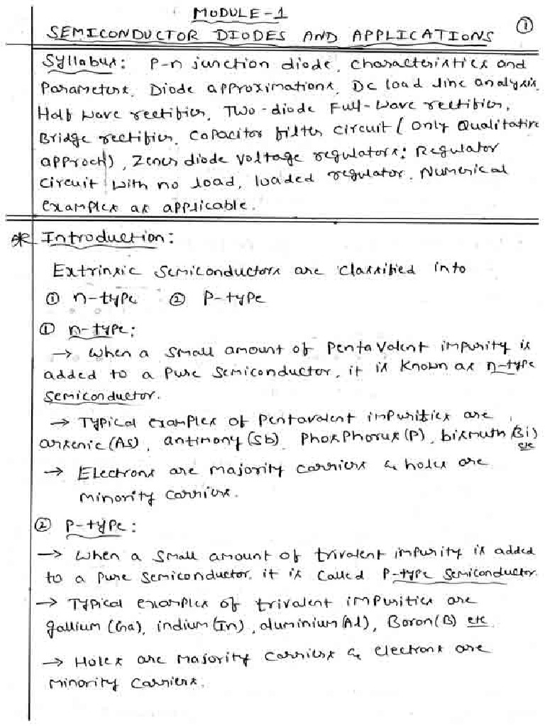 Semiconductor Diodes and Applications | PDF