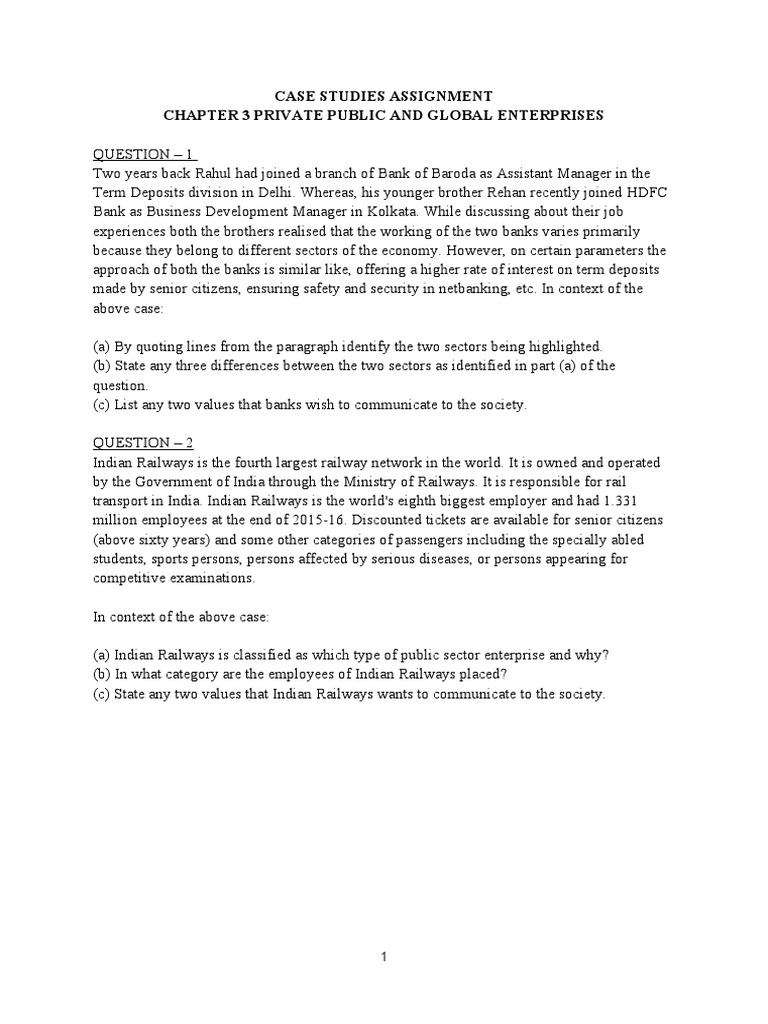 Chap 3 Case Studies | PDF | Nestlé | Economies