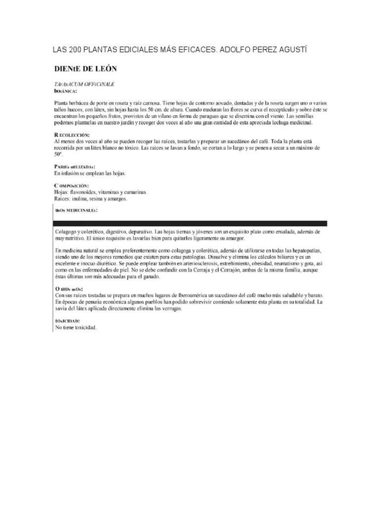 Diente de Leon | PDF