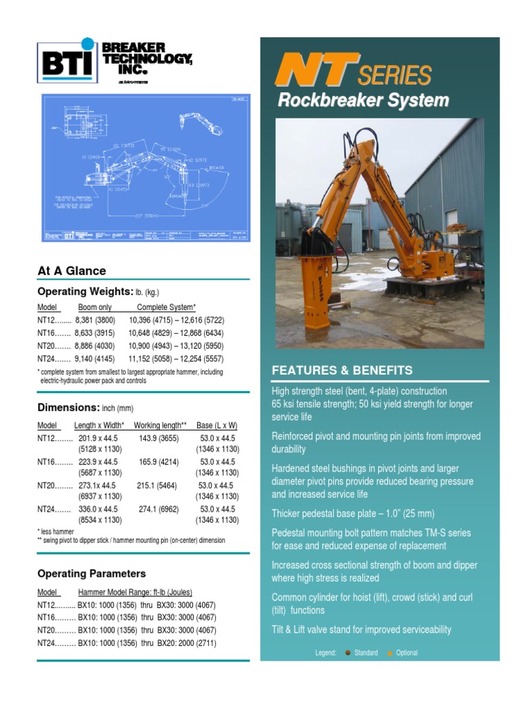 NT-Boom Specs | PDF | Pump | Rock (Geology)
