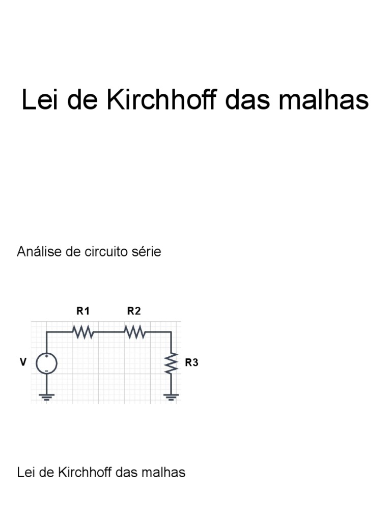 Análise de Circuitos com Lei de Kirchhoff | PDF | Rede elétrica ...