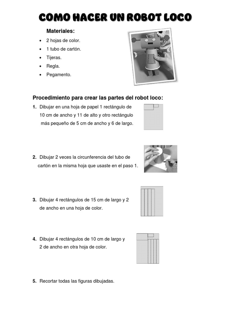 Instructivo de Robot Loco | PDF