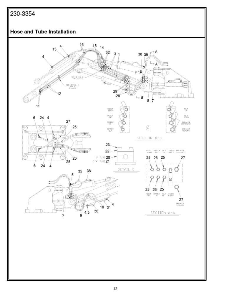 Hose and Tube Installation Parts List | PDF | Manufactured Goods ...
