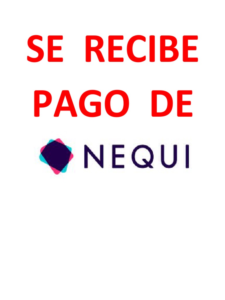 Se Recibe Pago de Nequi | PDF