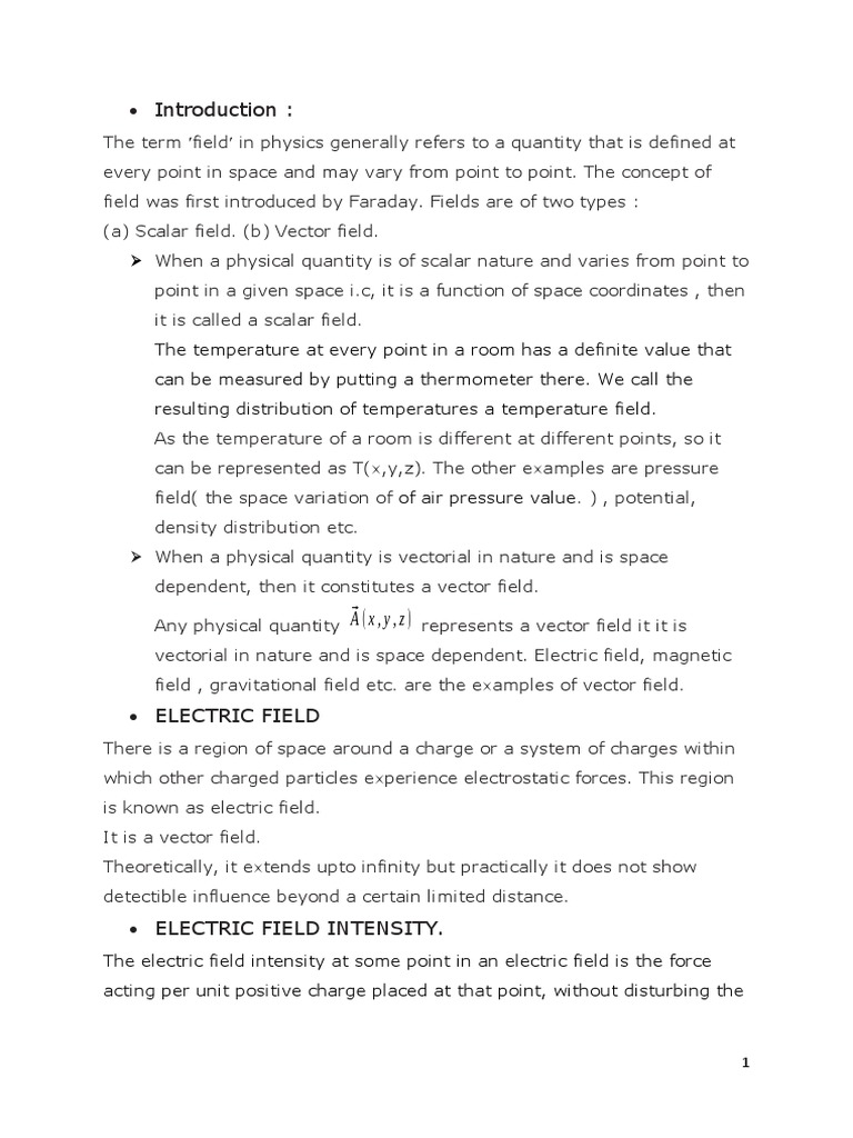 E2 Electric Field | PDF | Electric Field | Electric Charge