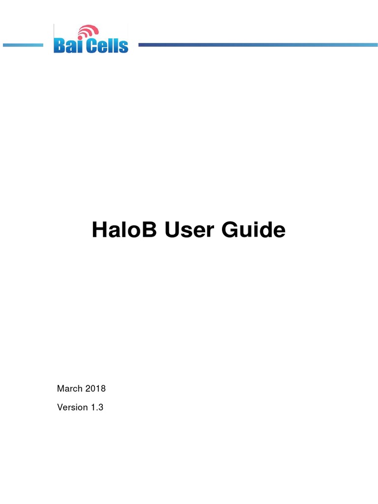 Halo B User Guide | PDF | Computer Architecture | Telecommunications