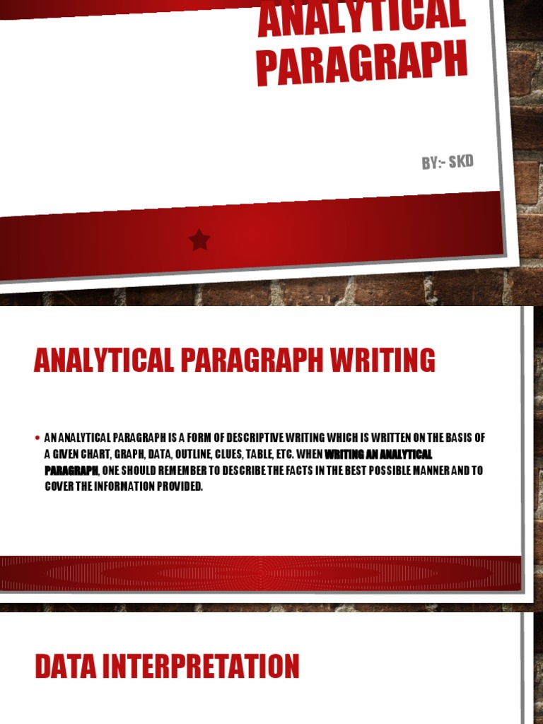 Analytical Writing Guide | PDF | Chart | Data
