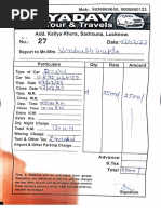 Duty Slip Format for Drivers | PDF