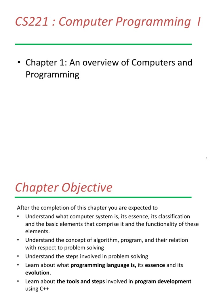 Problem Solving I Chapter 1 | PDF | Computer Data Storage | Central Processing Unit
