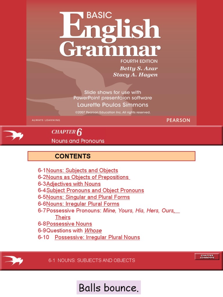 Chapter 6-Nouns and Pronouns | PDF | Plural | Grammatical Number