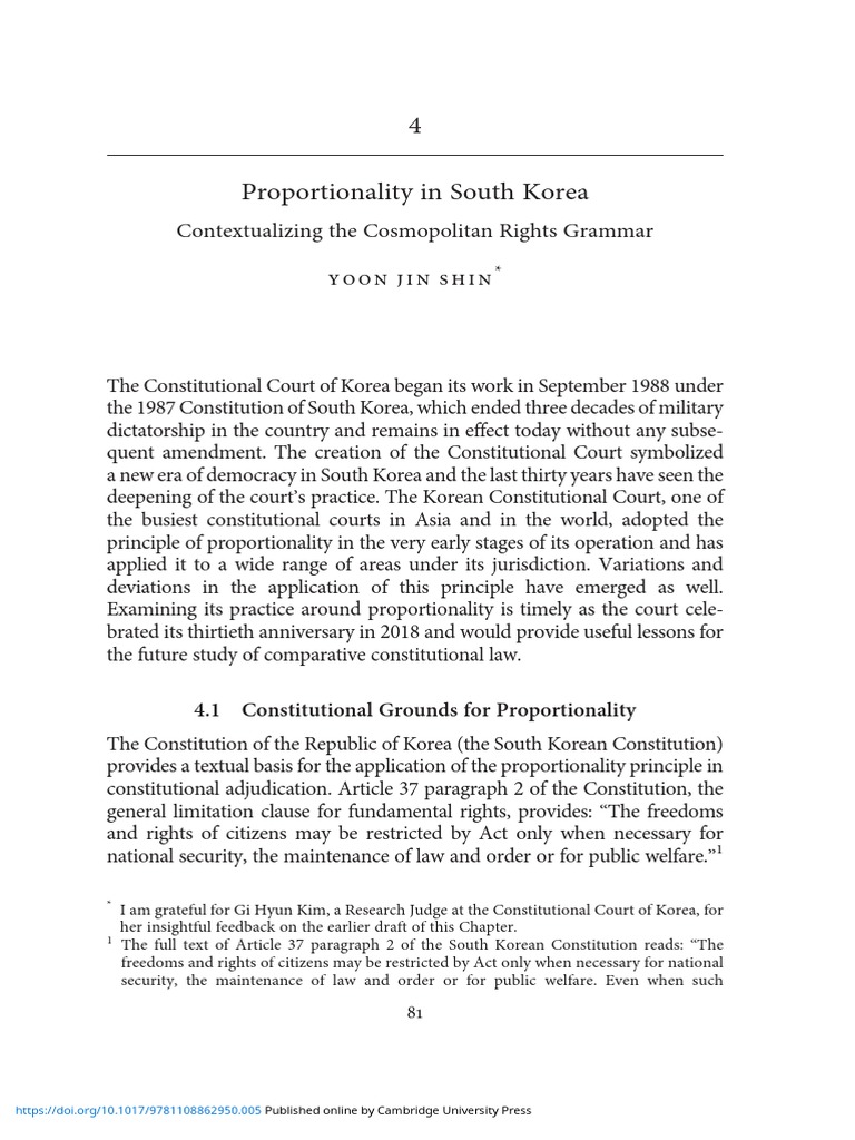 Proportionality in South Korea | PDF | Conscientious Objector | Pregnancy