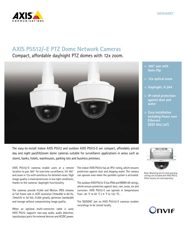 AXIS PTZ Camera | PDF | Network Switch | Computer Network