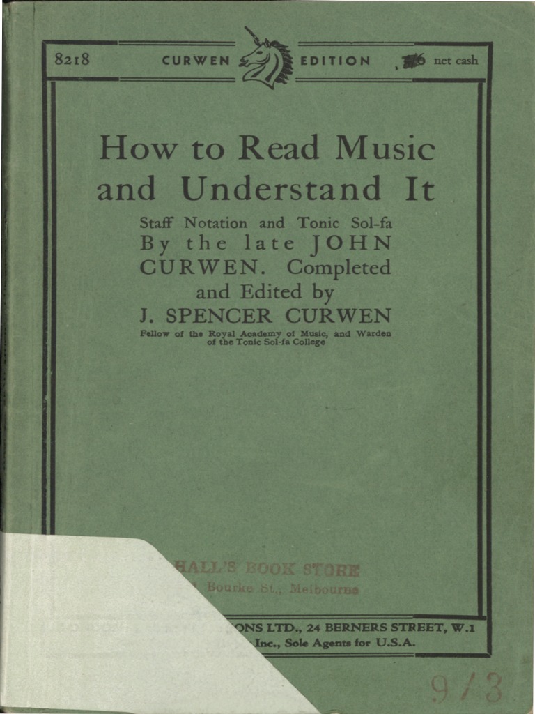 How To Read Music and Understand It - John Curwen, John Spencer Curwen ...