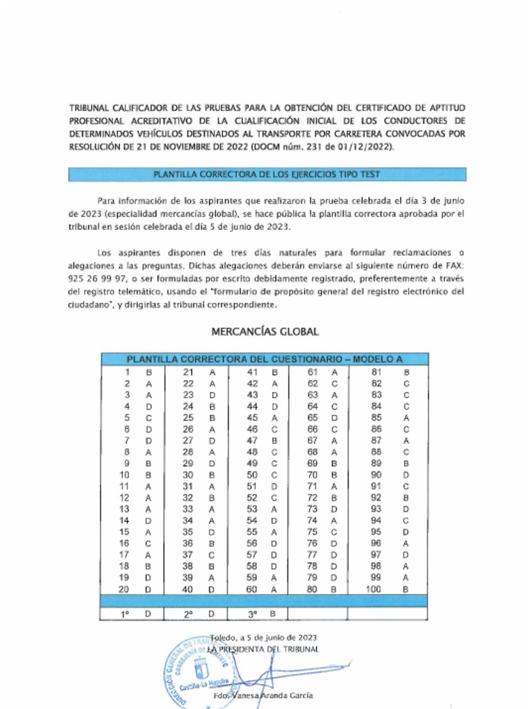 Toledo Plantilas 3 06 23 - 3a - Prueba - Cap | PDF