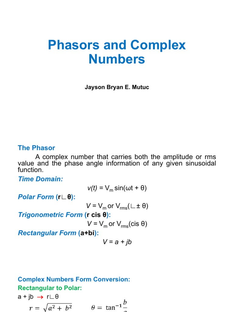 Complex Numbers | PDF