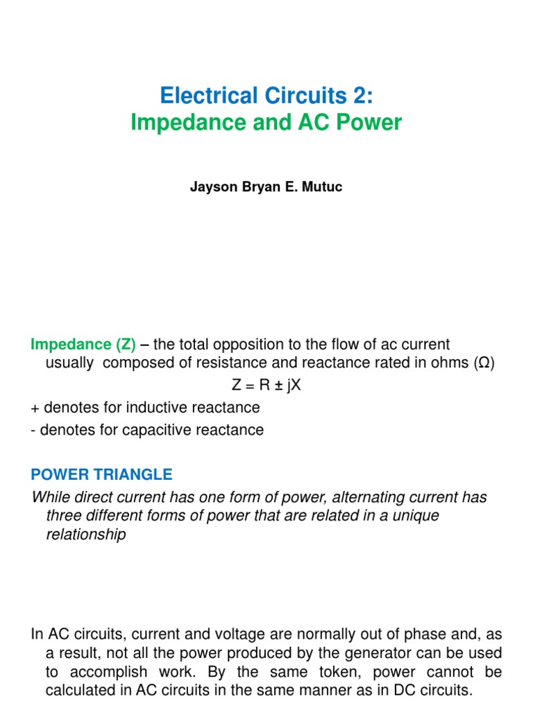 AC Power | PDF | Ac Power | Electric Power