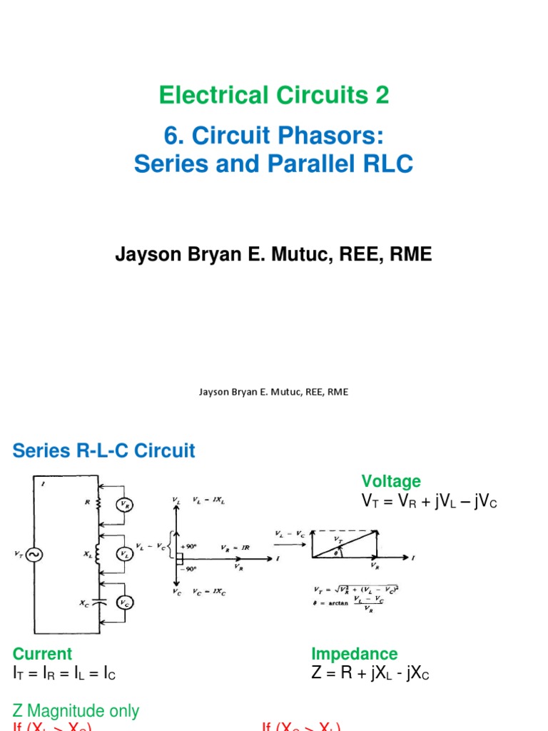 Series and Parallel RLC Circuit Analysis | PDF | Science & Mathematics