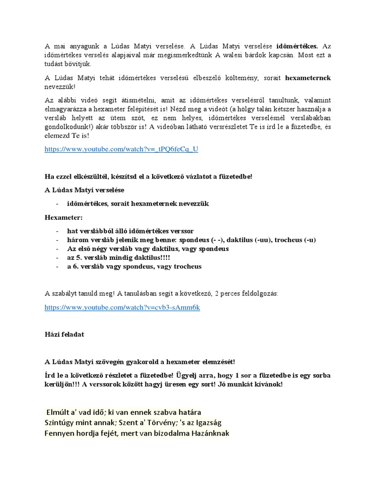 A Hexameter | PDF
