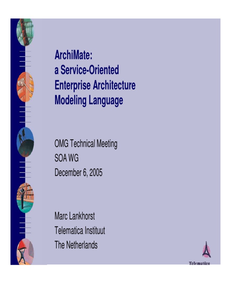 ArchiMate - A Service-Oriented Enterprise Architecture Modeling Language | PDF | Computing ...