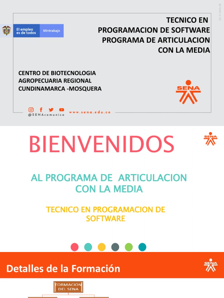 Presentacion PROGRAMA SENA Programación de Software | PDF | Software
