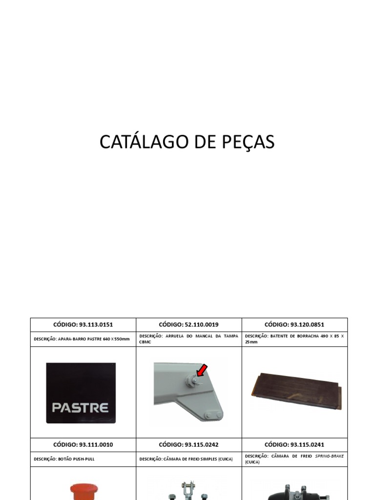 Catálogo Pastre | PDF | Veículos terrestres | Tecnologias automotivas