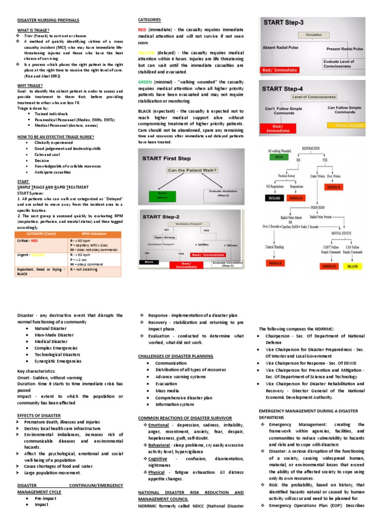 Disaster Nursing Prefinals | PDF | Emergency Management | Emergency Department