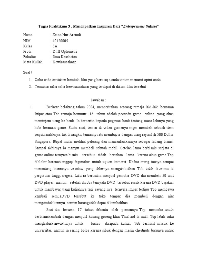 Tugas Praktikum 3 Kwu | PDF | Game & Aktivitas