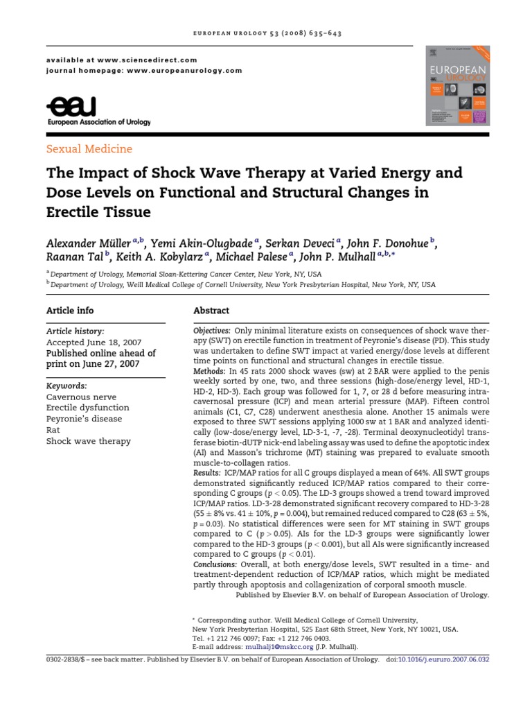 The Impact of Shock Wave Therapy at Vari | PDF | Staining | Kidney