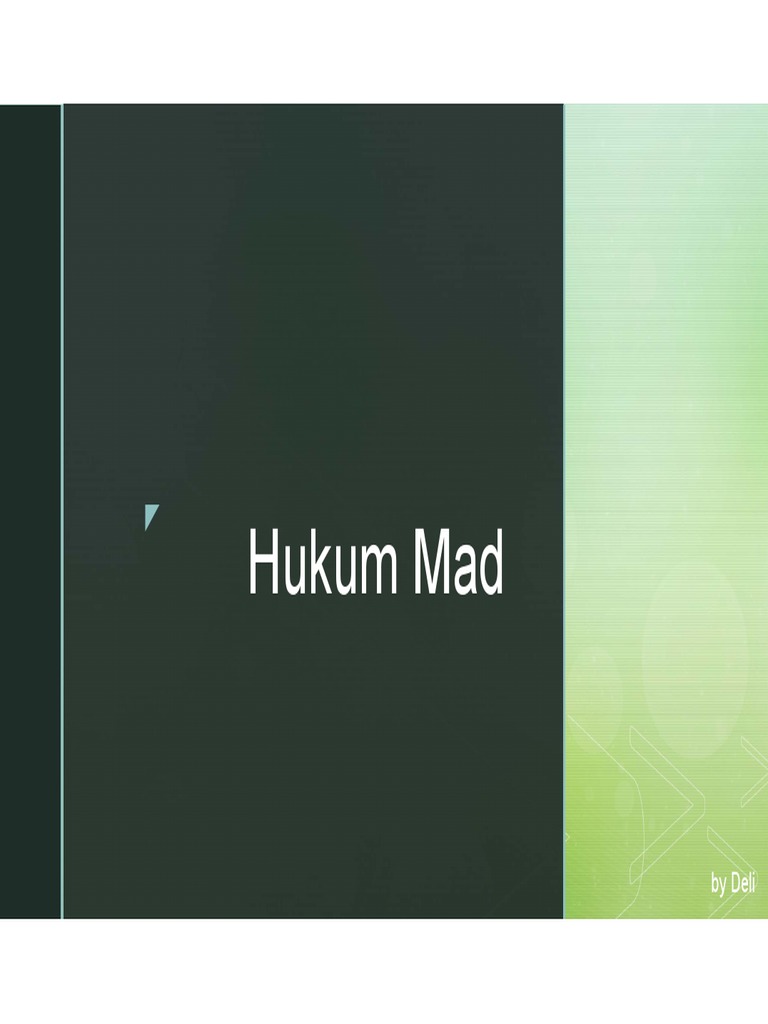 Hukum Mad | PDF