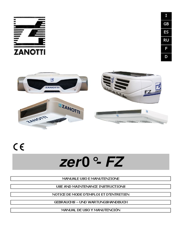 Manual Usuario Zanotti Transporte | PDF | Capacitor | Air Conditioning
