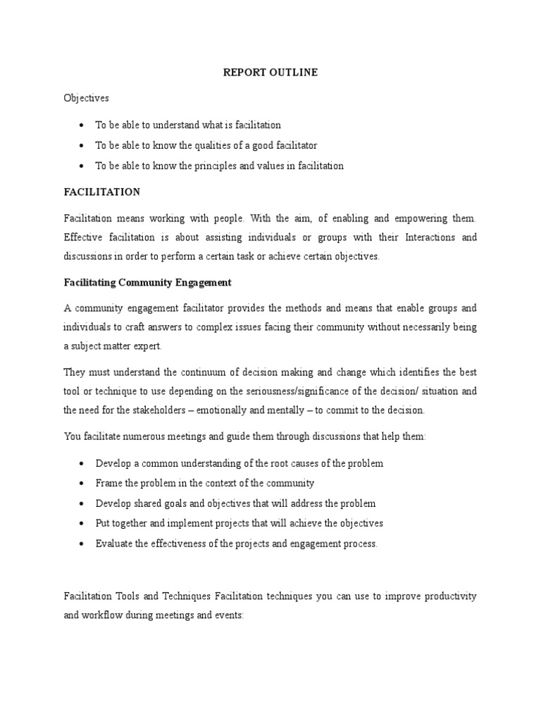 Group 4 | PDF | Facilitator | Brainstorming