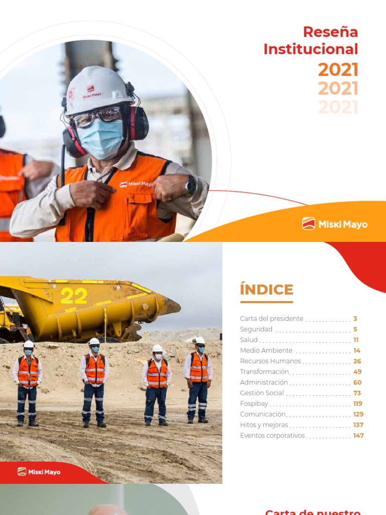 Rese A Institucional Miski Mayo 2021 | PDF | Minería | Agua