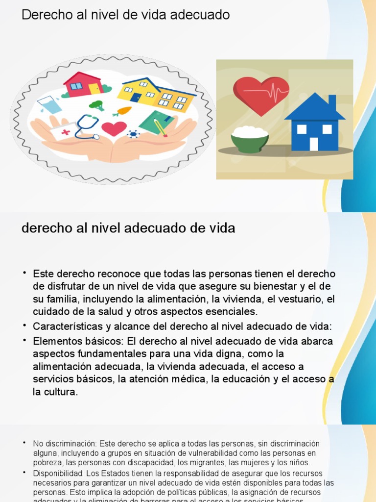 Derecho al nivel de vida adecuado | PDF | Invalidez | Discriminación