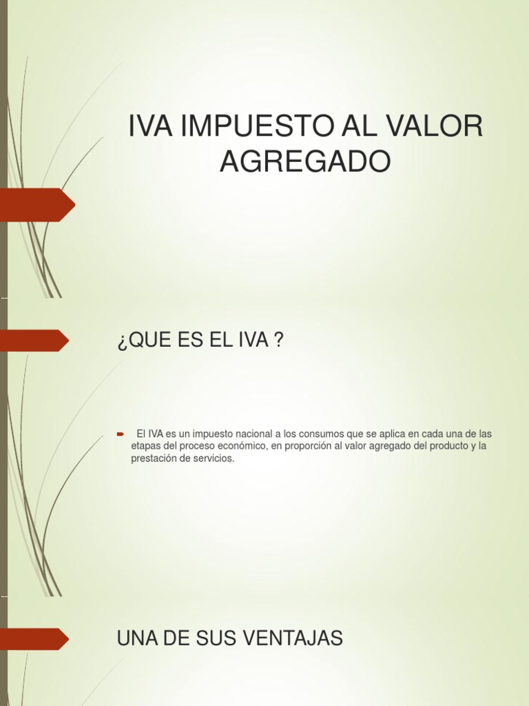 Qué es el IVA y sus características | PDF | Impuestos | Impuesto al ...