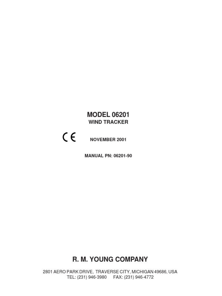 RM Young 06201 Manual | PDF | Relay | Switch