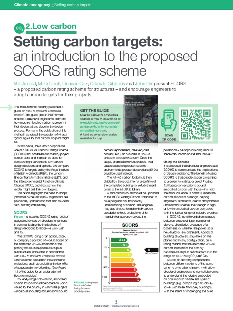 Proposed SCORS Rating for Carbon Impact | PDF | Climate Change | Life ...