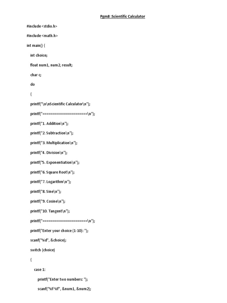 Scientific Calc | PDF | Trigonometric Functions | Computing