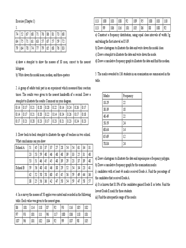 Exercise 1 (Chapter 1) | PDF