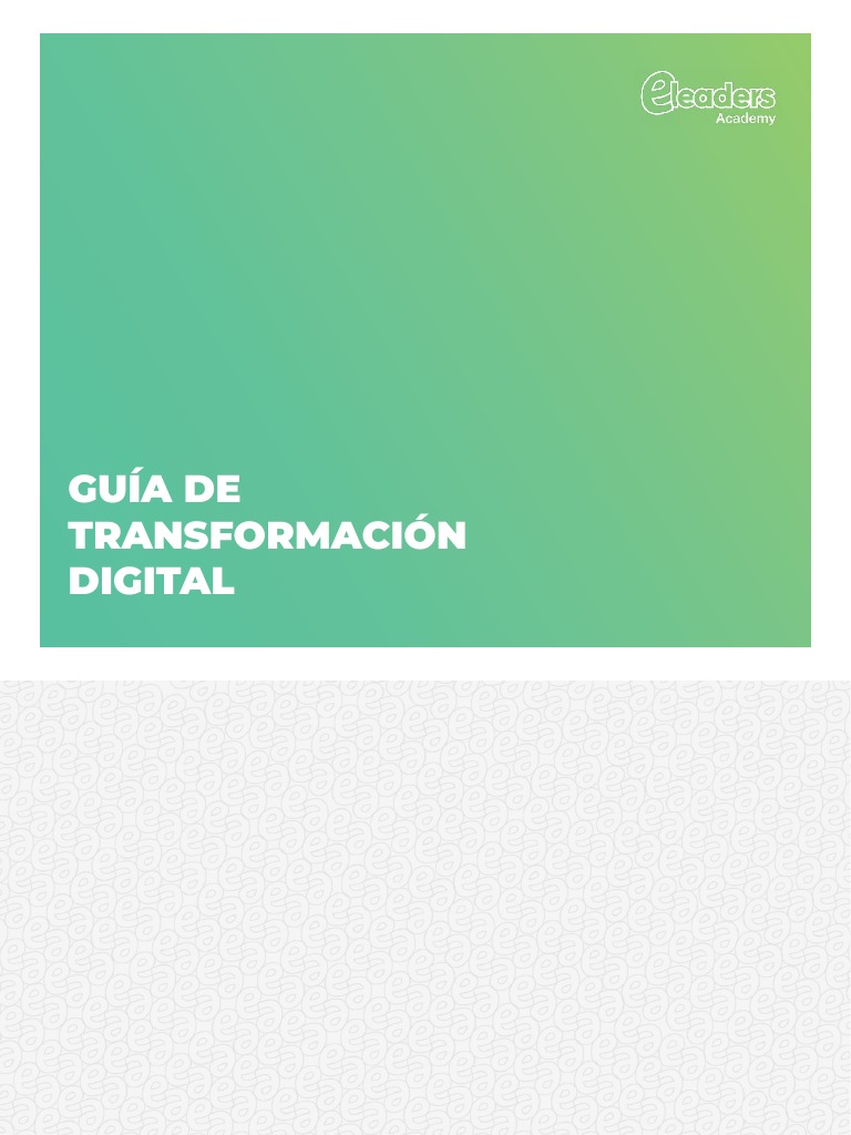 Transformación Digital - Una Guia | PDF | Facebook | Experimentar