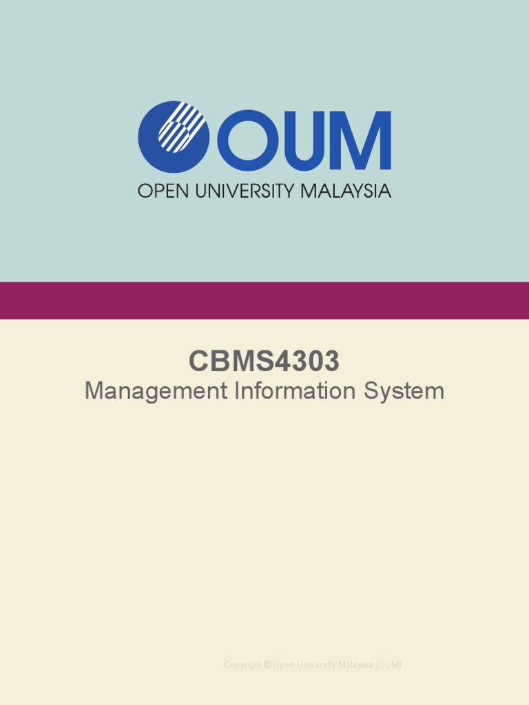 CBMS4303 Management Information System - Cdec19 | PDF | Computer Network | Information