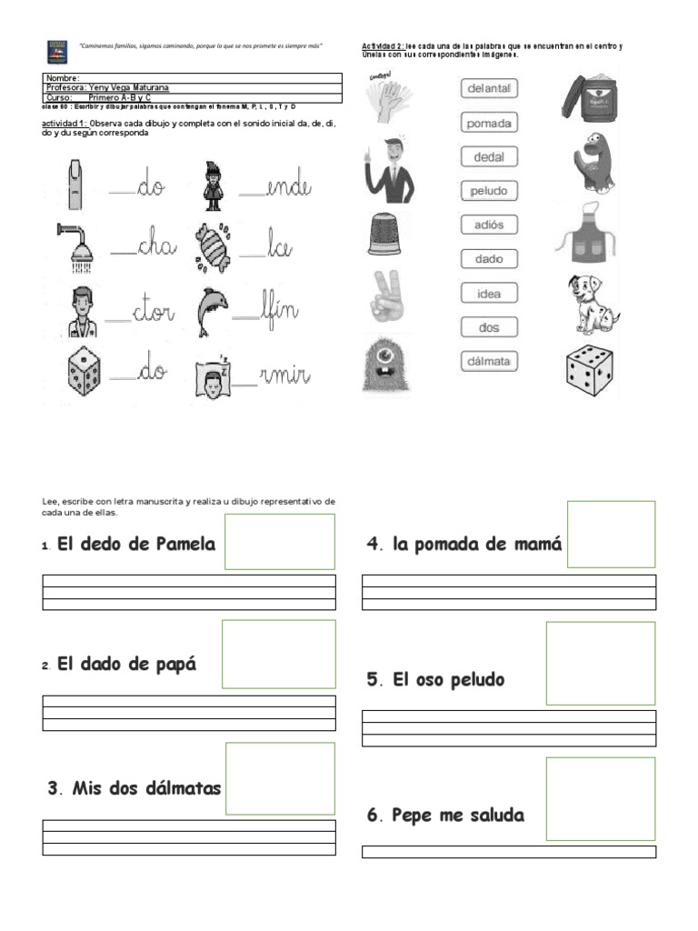 Actividades de Fonemas para Preescolar | PDF