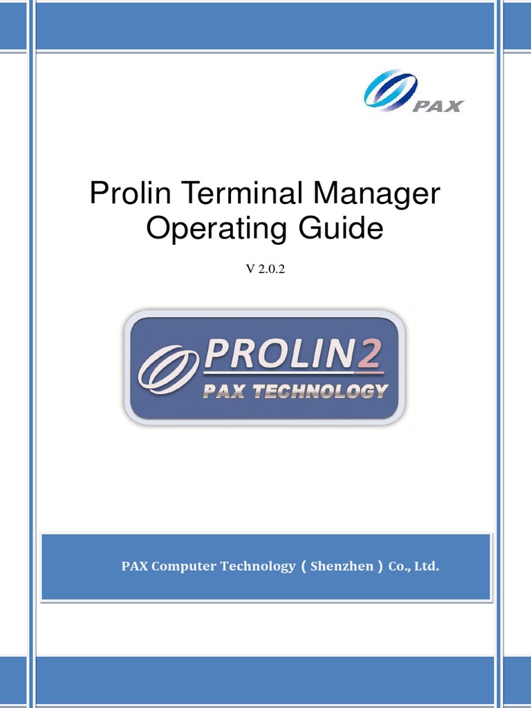 Prolin Terminal Manager (2.0.2) | PDF | General Packet Radio Service | Ip Address