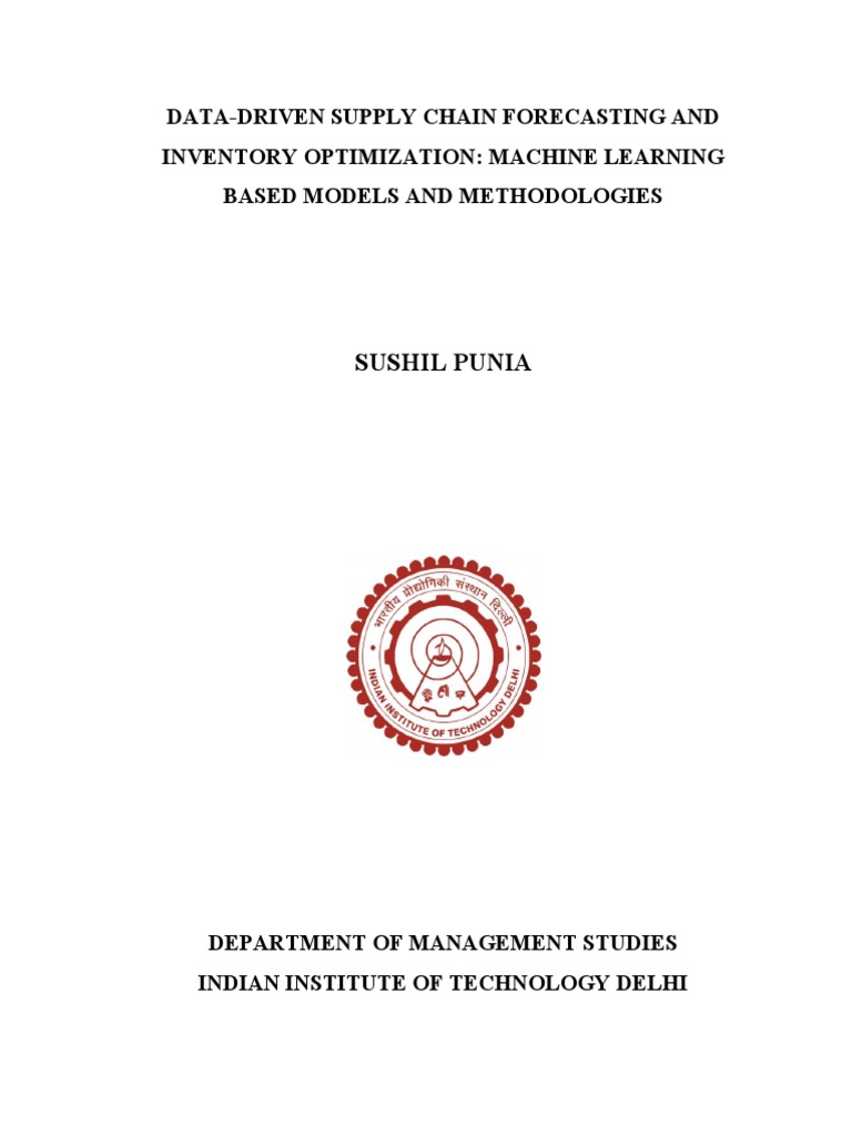 Data-Driven Supply Chain Forecasting | PDF | Forecasting | Analytics