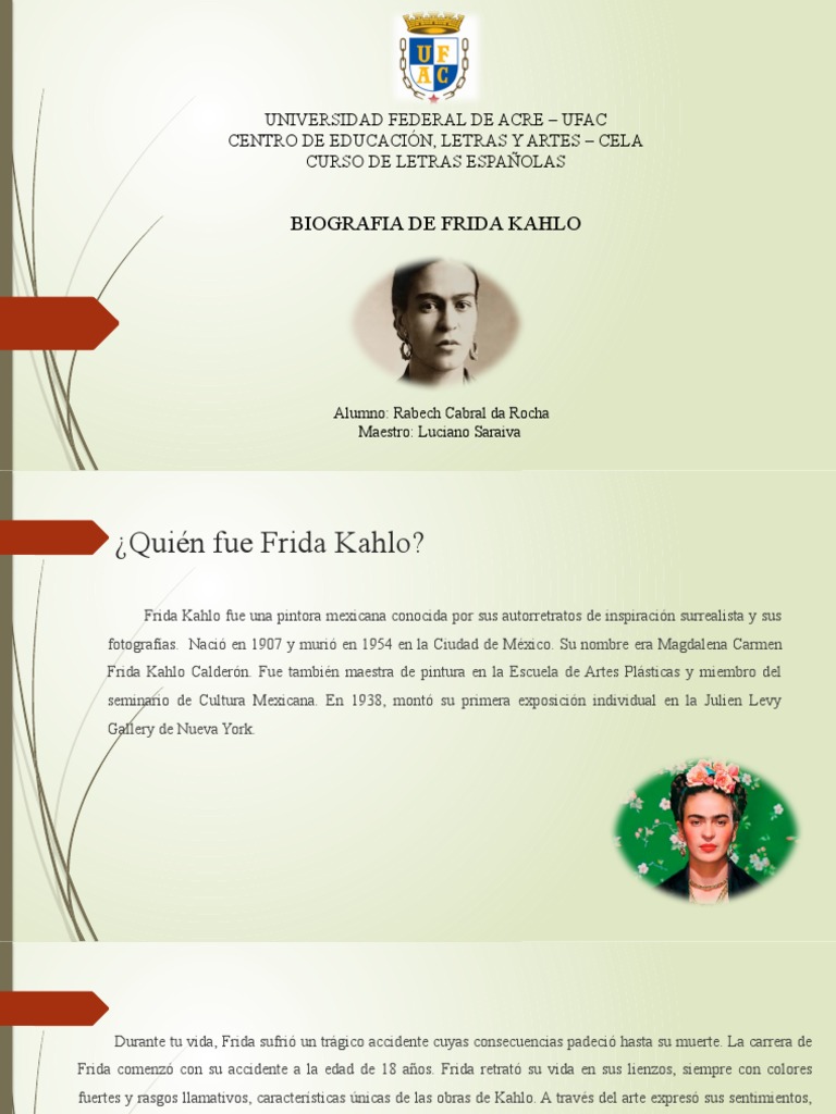 Biografia Frida Kahlo | PDF | Historia